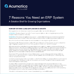 7 Reasons You Need an ERP System