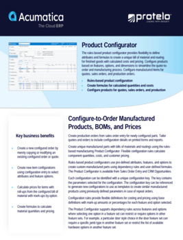 Acumatica Datasheets - Acumatica Partner and Reseller