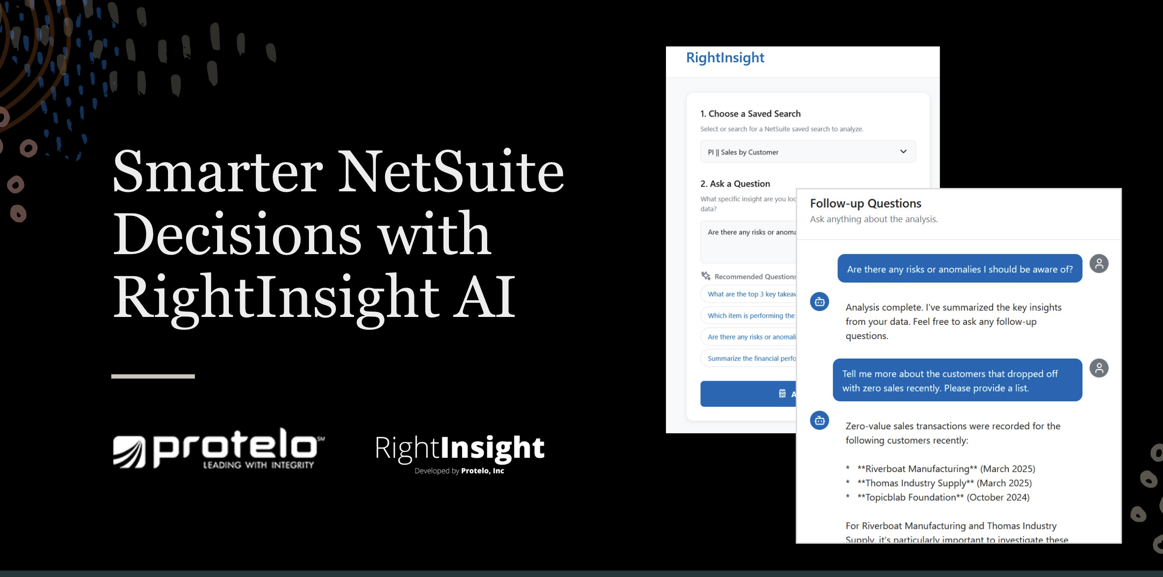Smarter NetSuite Decisions with RightInsight AI | Powered by Protelo
