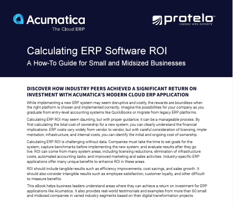 Calculating ERP Software ROI